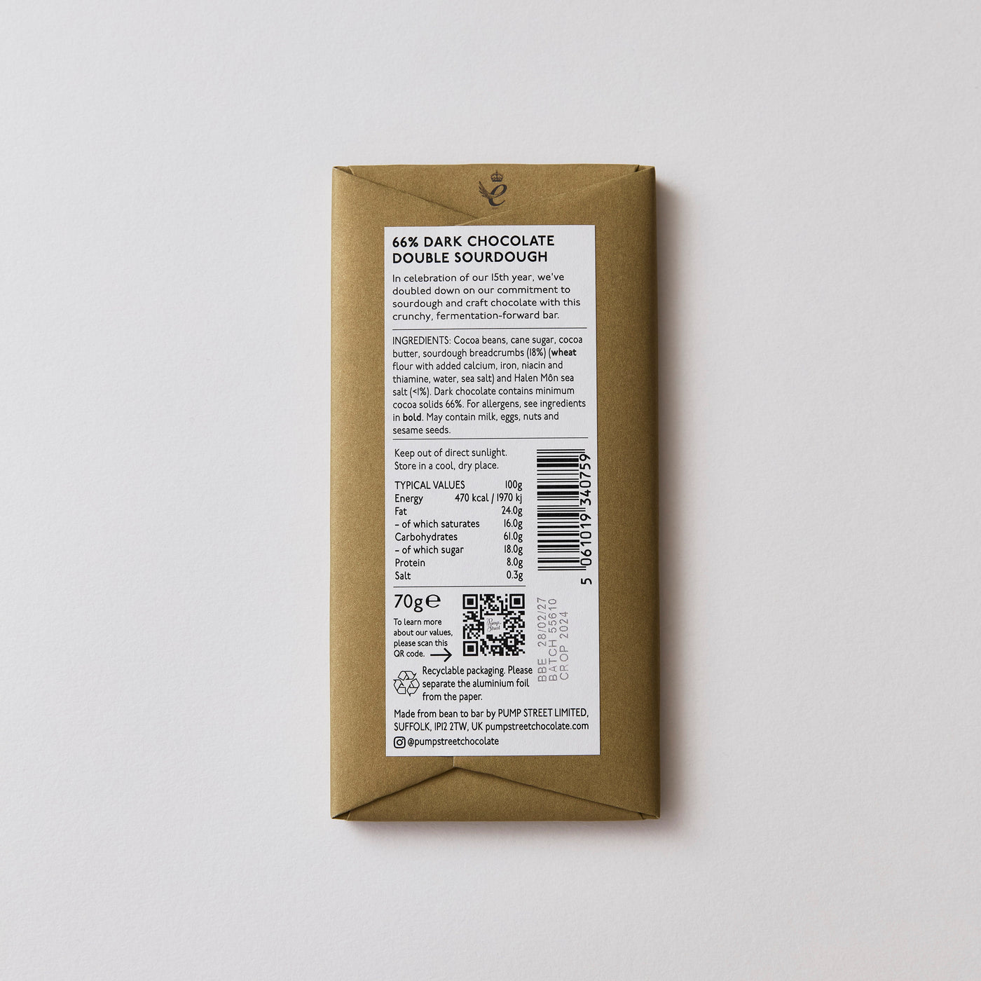 Artisan Craft Chocolate Bars - Pump Street Chocolate