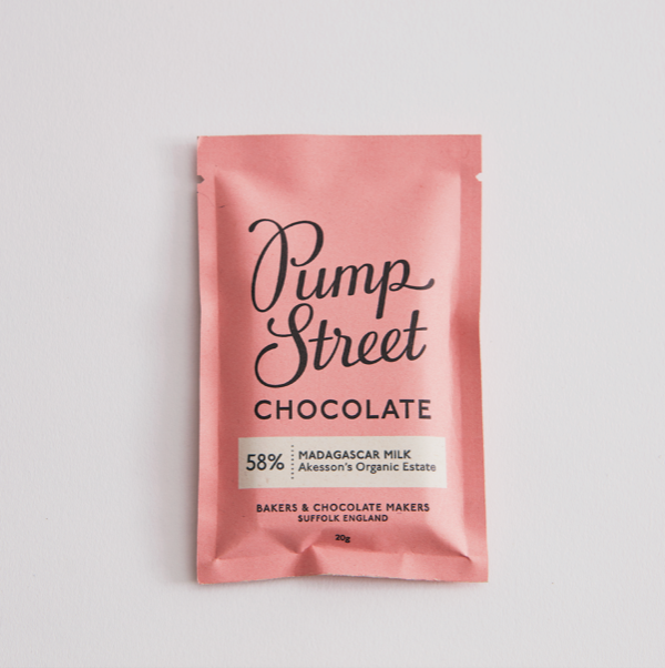 Single Craft Chocolate Mini Bars - Madagascar Milk 58% - Pump Street ...
